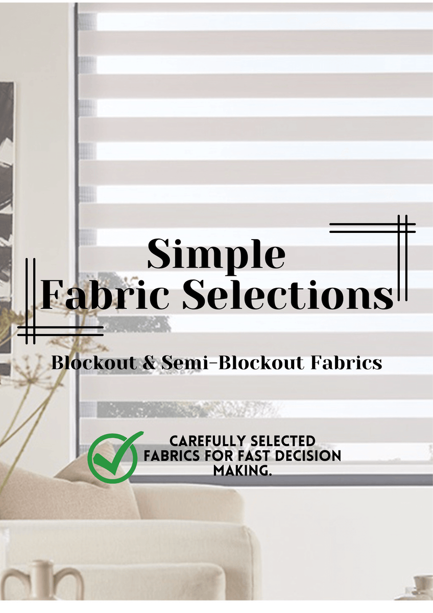 Premium Window Blinds Fabric - Simple Fabric Selections